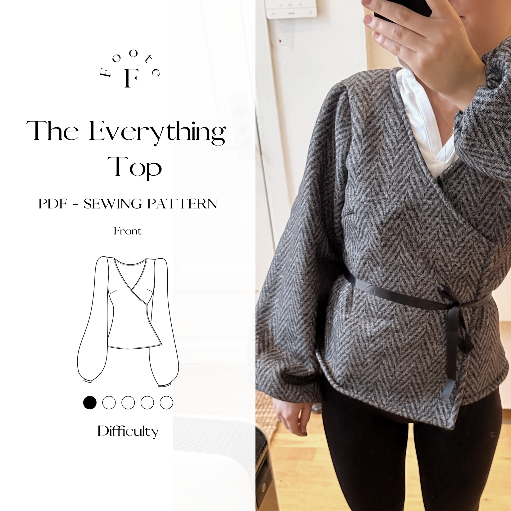 The Everything Top - PDF Printable sewing pattern – Footestudio